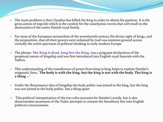 Presentation on Hamlet by William Shakespeare | PPTX