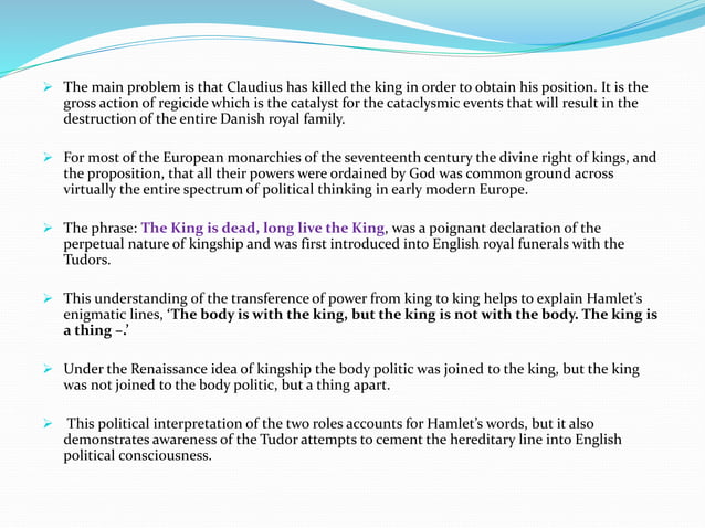 Presentation on Hamlet by William Shakespeare | PPTX