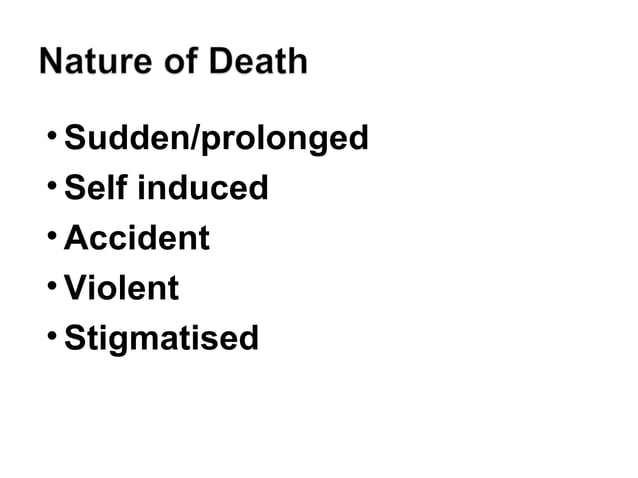 Presentation Handout On Grief And Loss | PPT