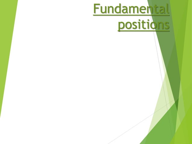 fundamental position in kinesiolgy | PPTX