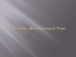 Presentation harbor management | PPTX