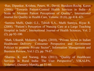 Service Quality of Hospitals Review | PPT