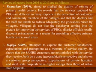 Service Quality of Hospitals Review | PPT