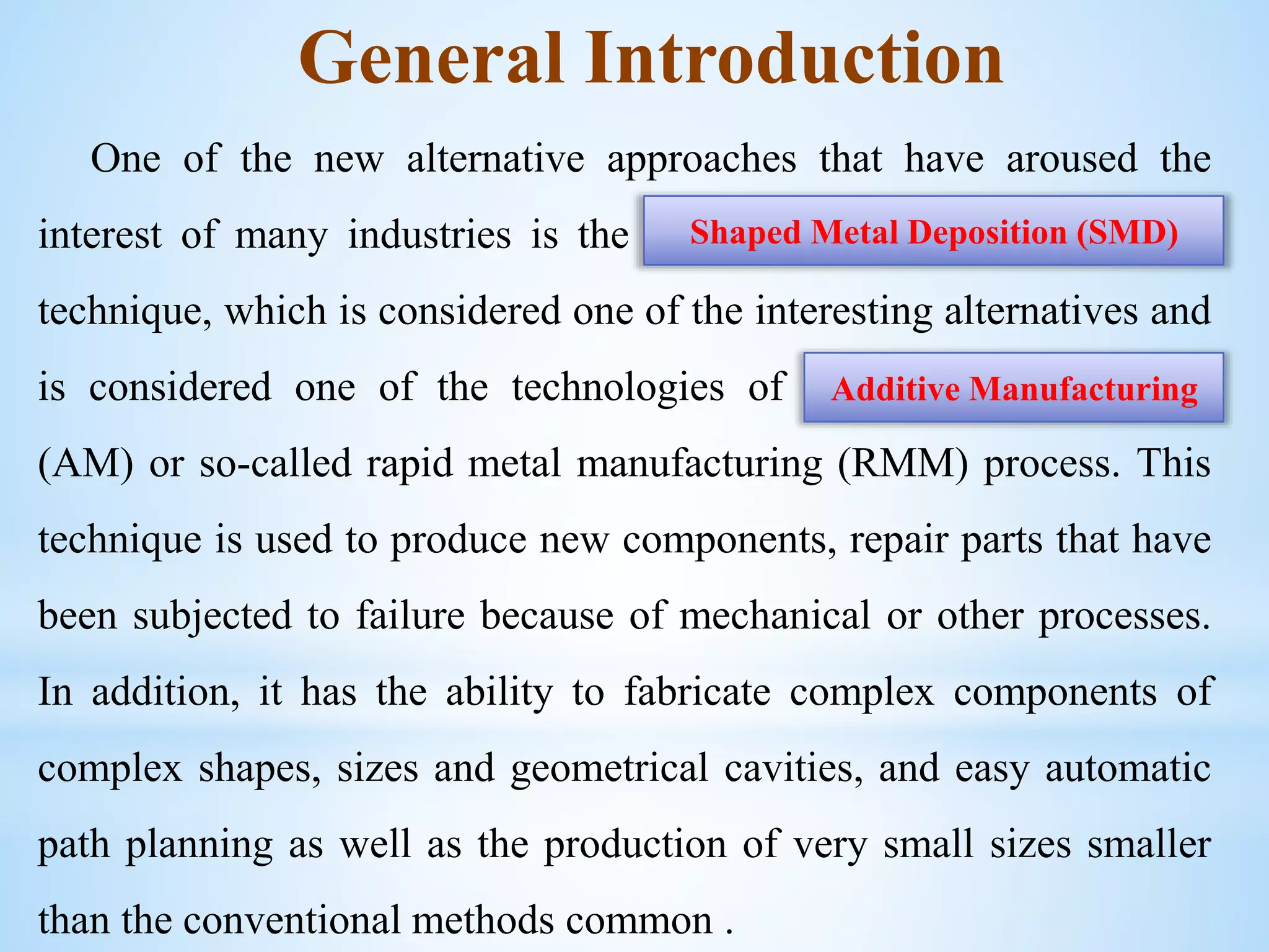 Designing, Fabricating, and Controlling of Shaped Metal Deposition ...