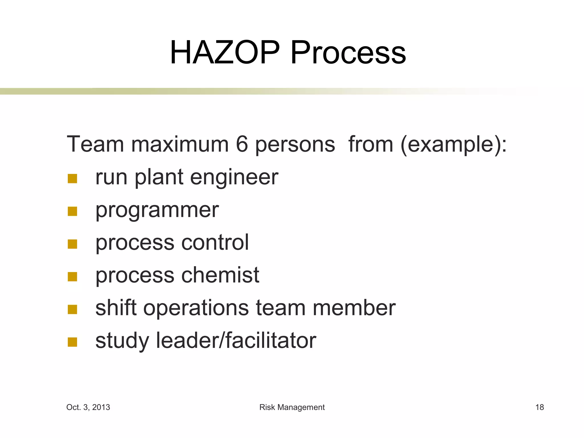 Presentation hazop introduction | PPTX