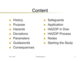 Presentation hazop introduction | PPTX