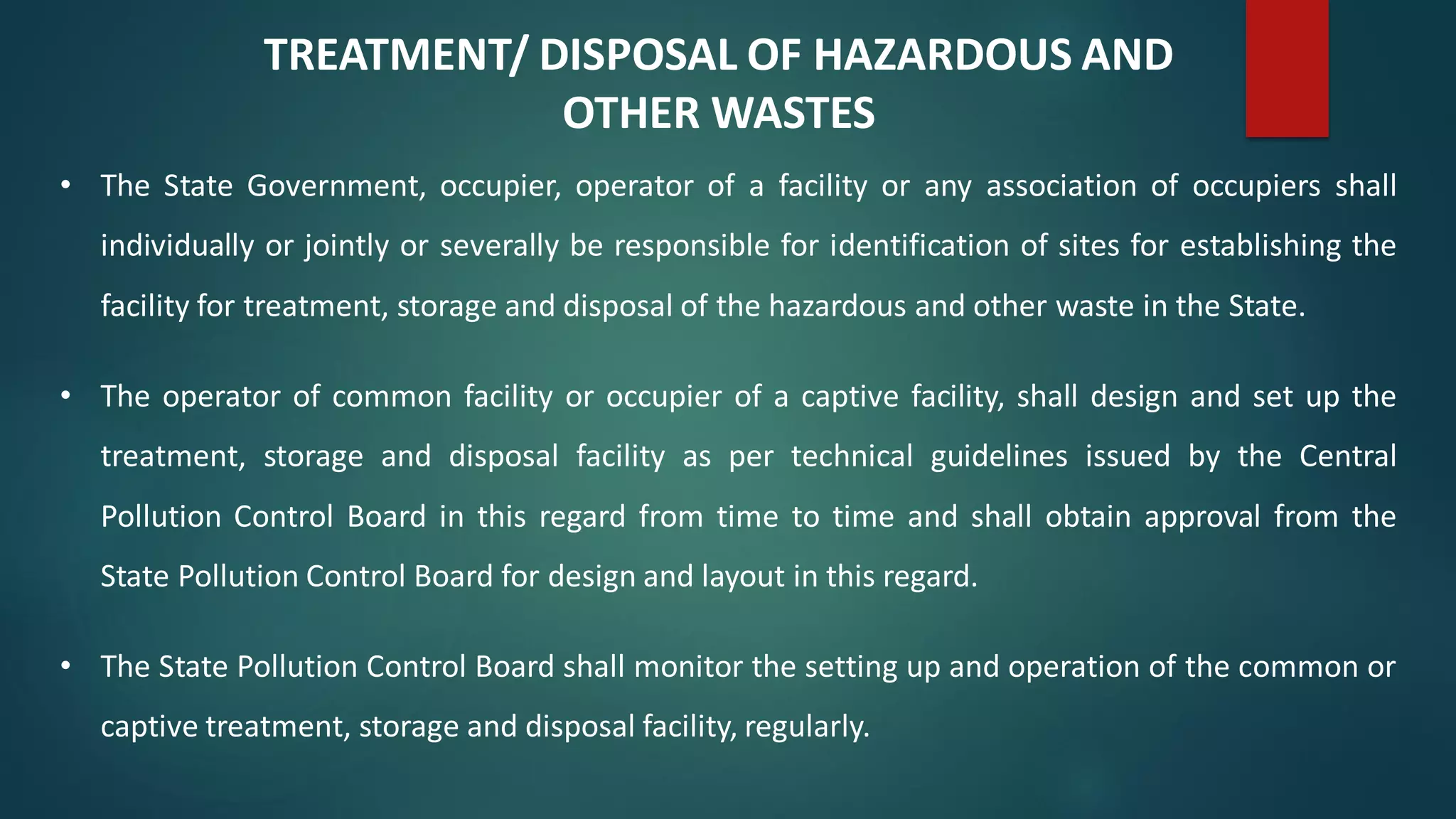 Hazardous Waste Management & Its Legal Requirement in India | PDF