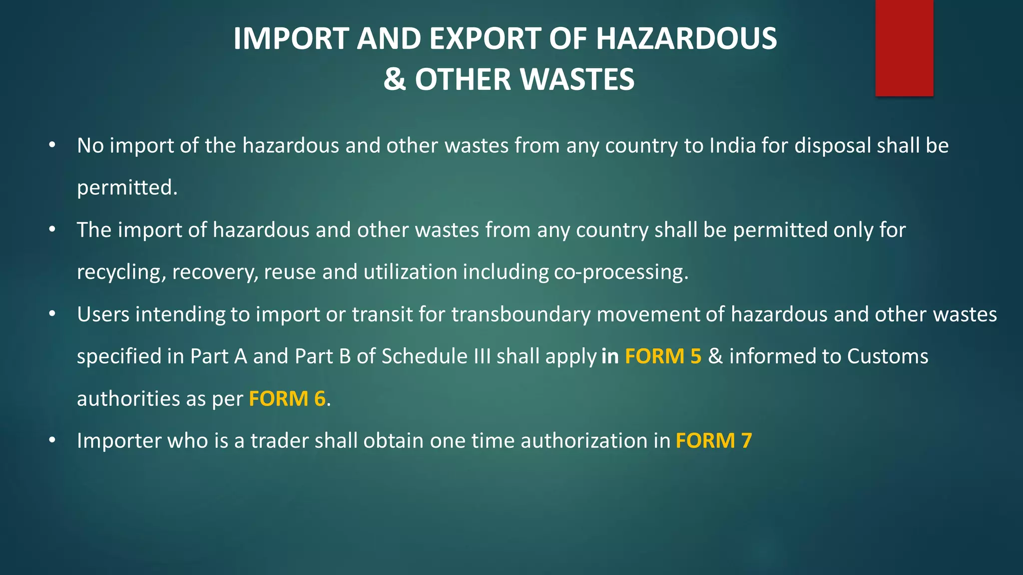 Hazardous Waste Management & Its Legal Requirement in India | PDF