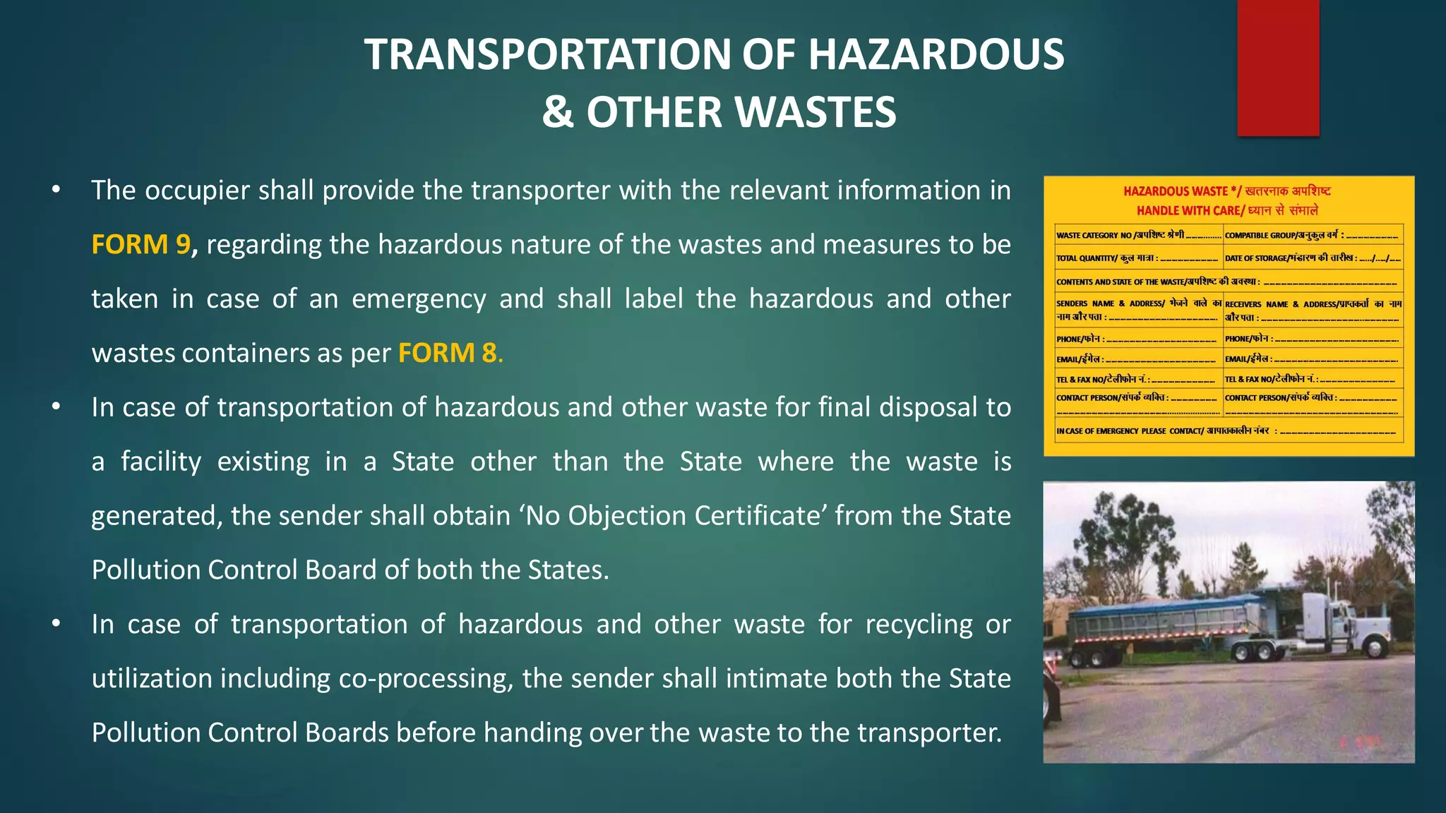 Hazardous Waste Management & Its Legal Requirement in India | PDF