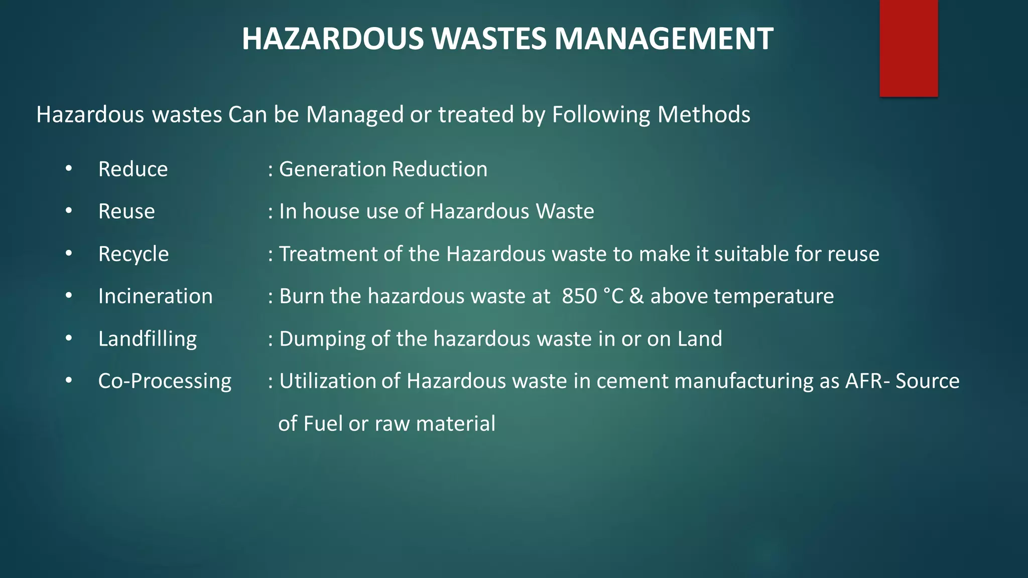Hazardous Waste Management & Its Legal Requirement in India | PDF