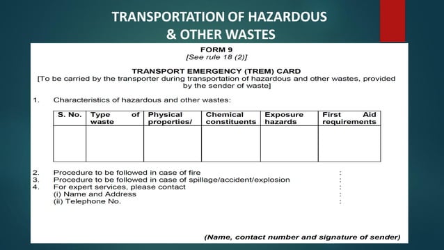 Hazardous Waste Management & Its Legal Requirement in India | PDF ...