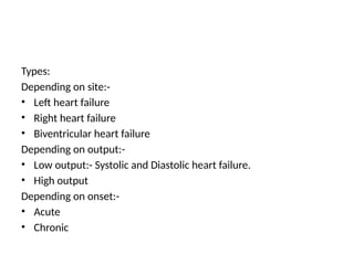 Presentation heart failure.pptx it is medicine notes for final years ...