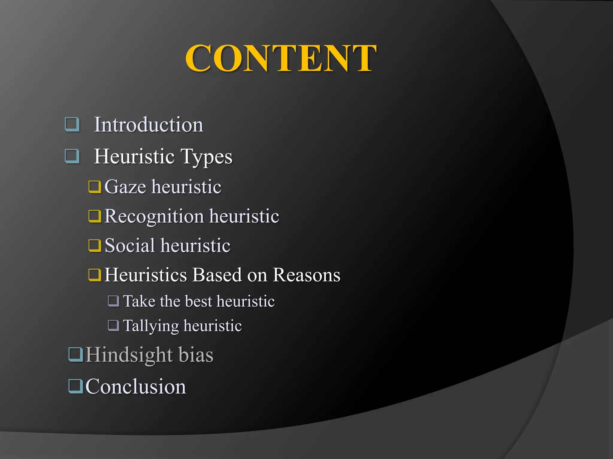 Presentation heuristics | PPTX