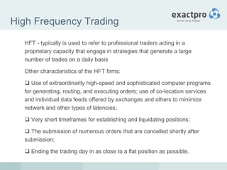 Theory of High Frequency Trading Systems Testing | PPT