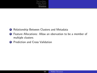 Text Analysis: Latent Topics and Annotated Documents | PPT