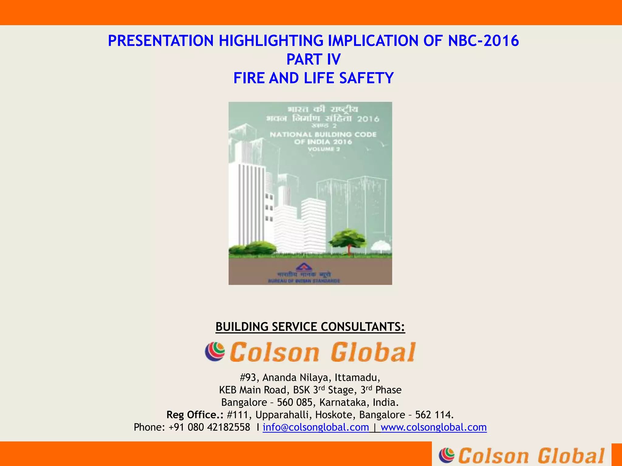 Presentation Highlighting Implication of NBC, Part-IV 2016 | PPTX