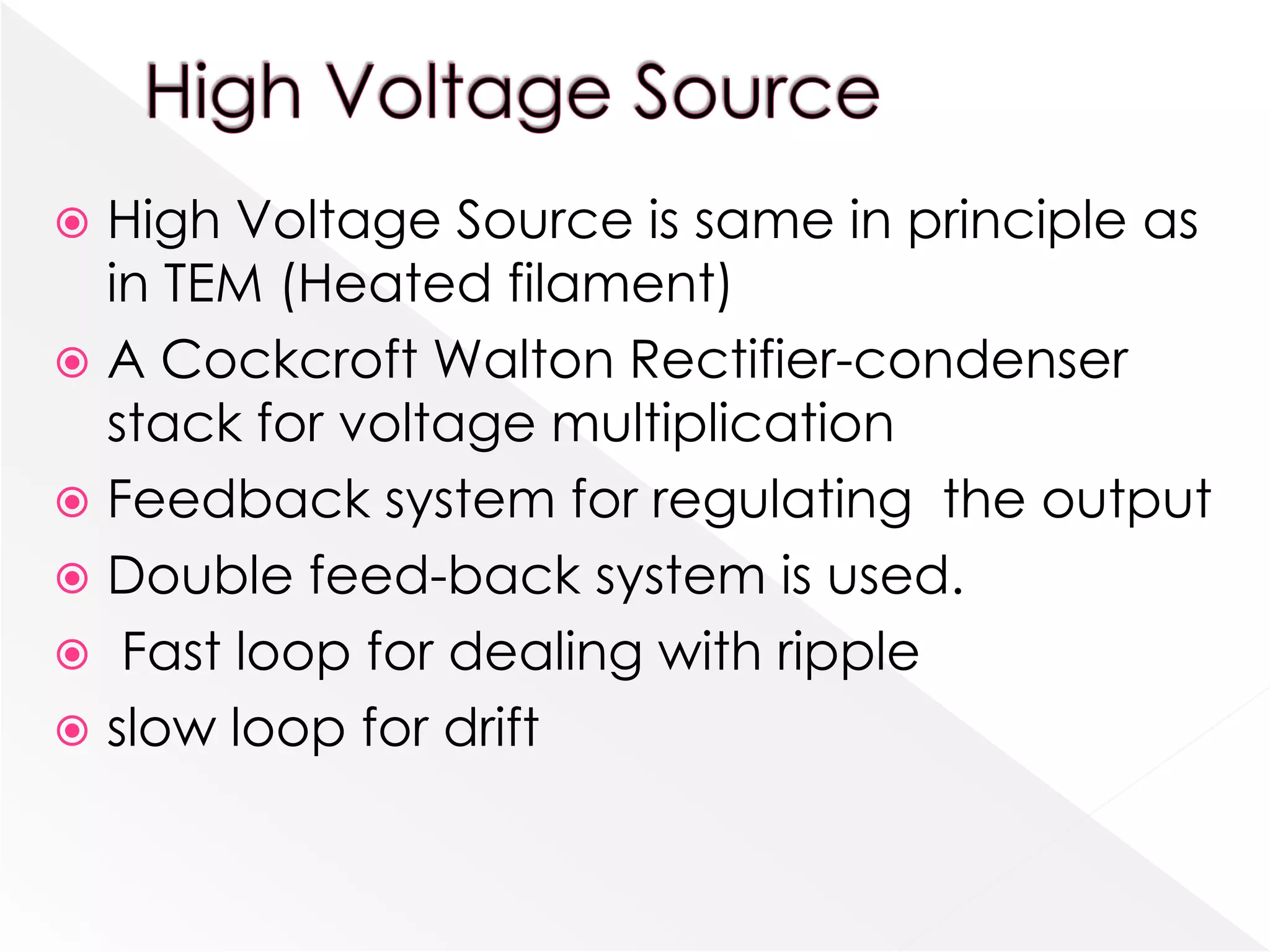 Presentation high voltage electron microscope | PPT