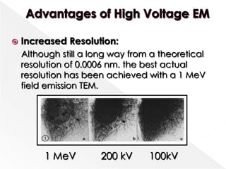 Presentation high voltage electron microscope | PPT