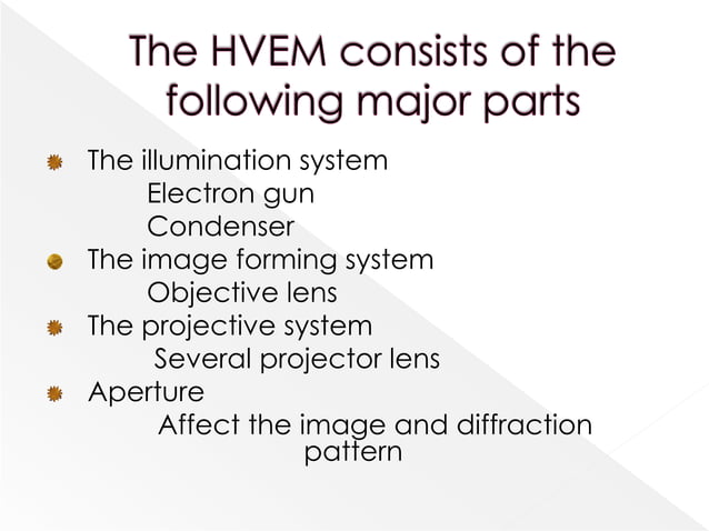 Presentation high voltage electron microscope | PPT