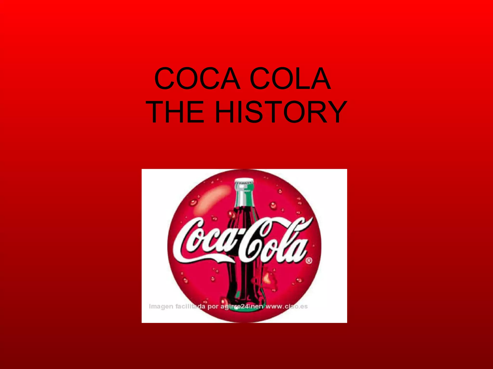 Presentation History Of Coca Cola | PPT