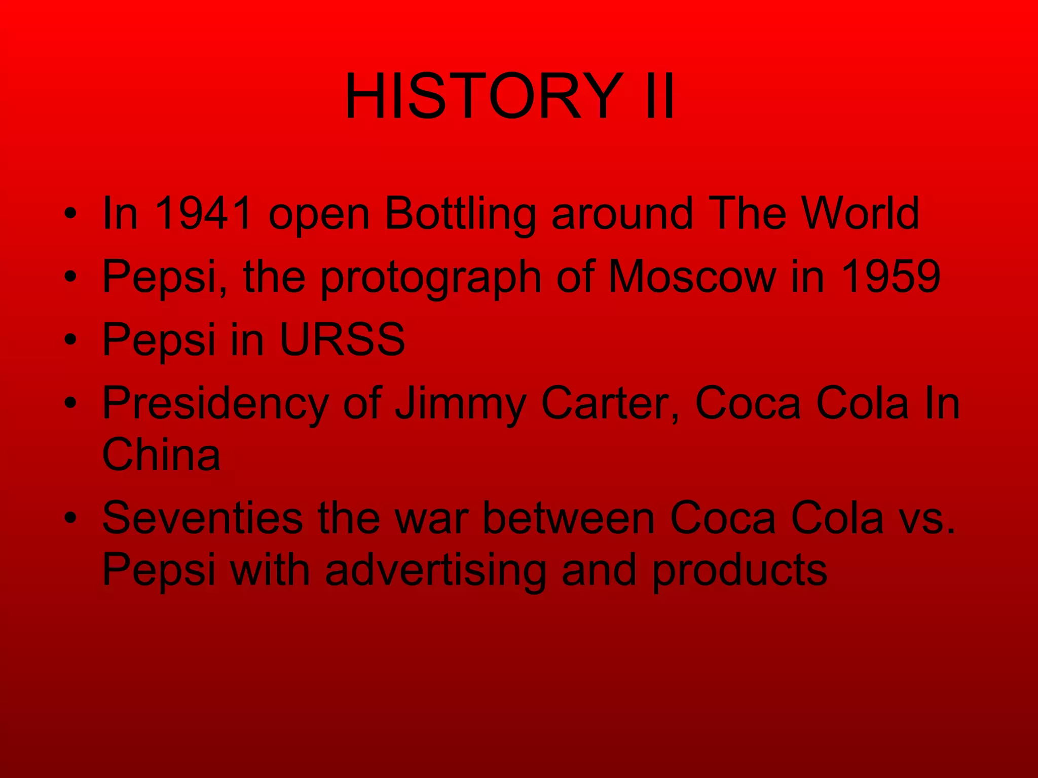 Presentation History Of Coca Cola | PPT