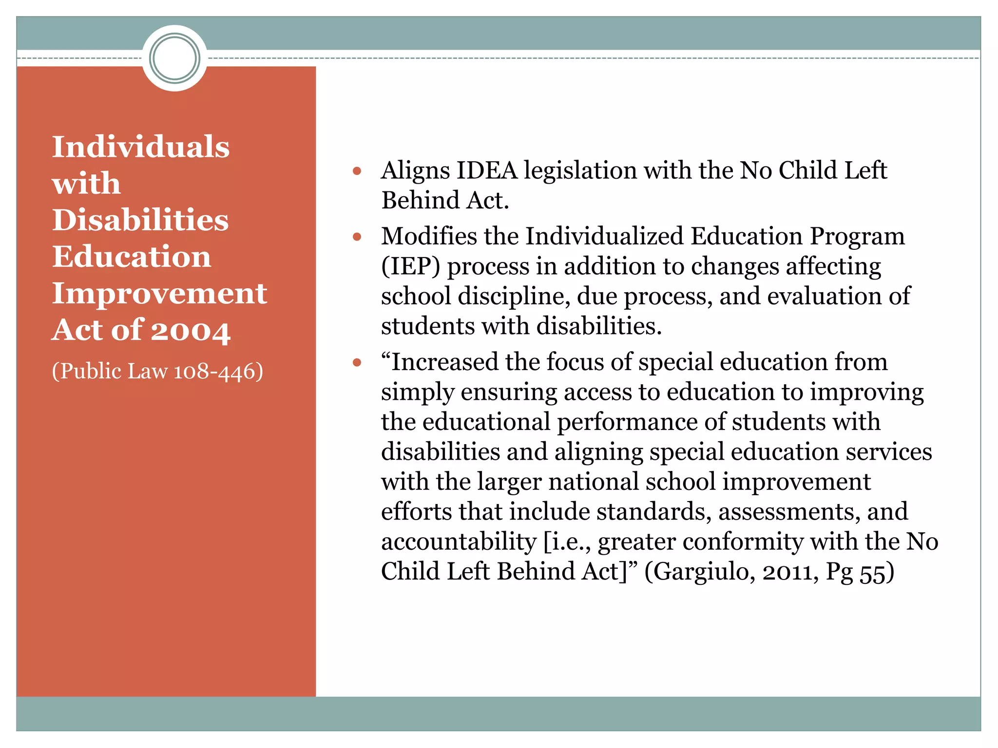 Presentation history of special education | PPTX