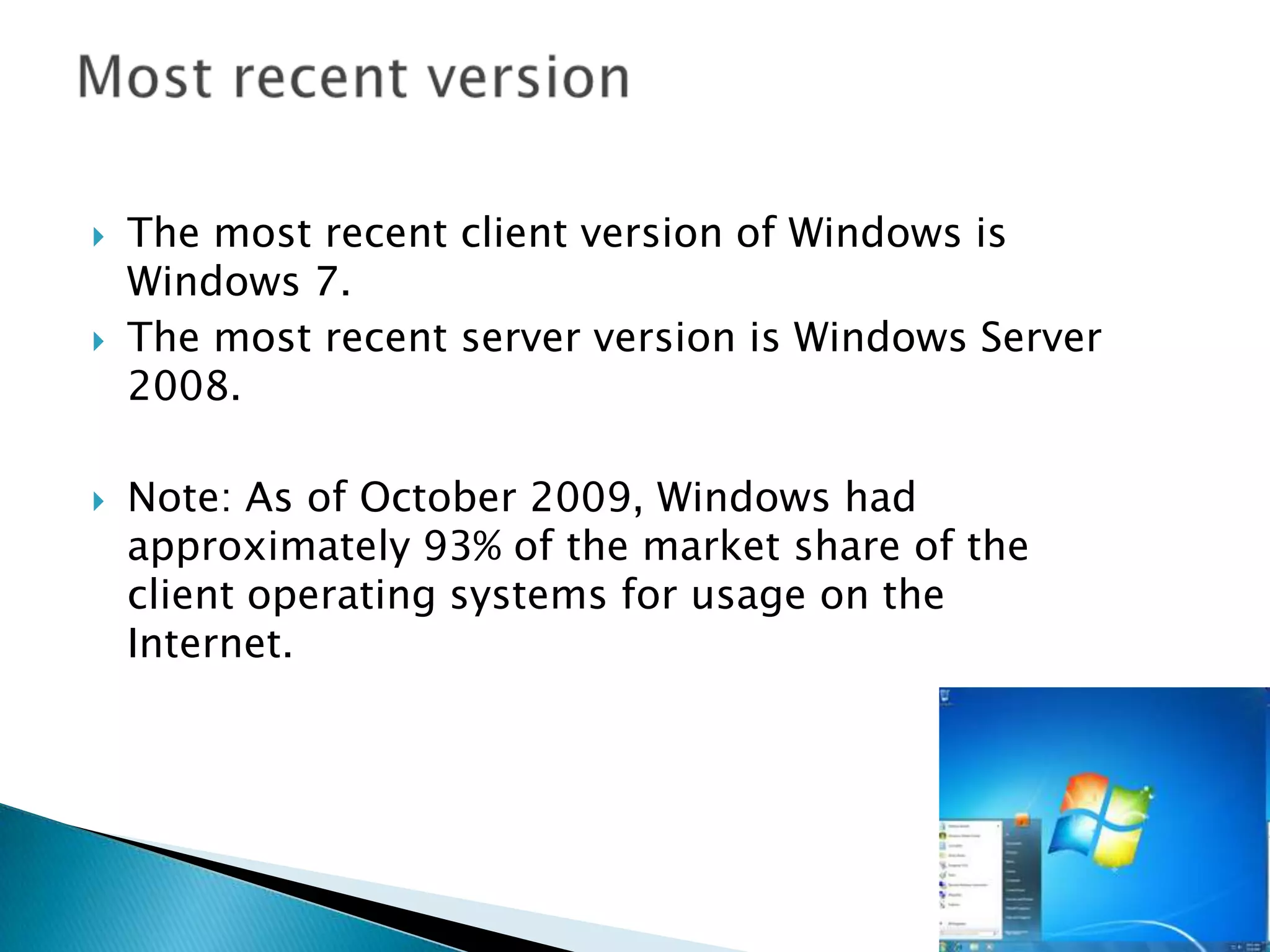 Presentation Introduction to Windows | PPTX