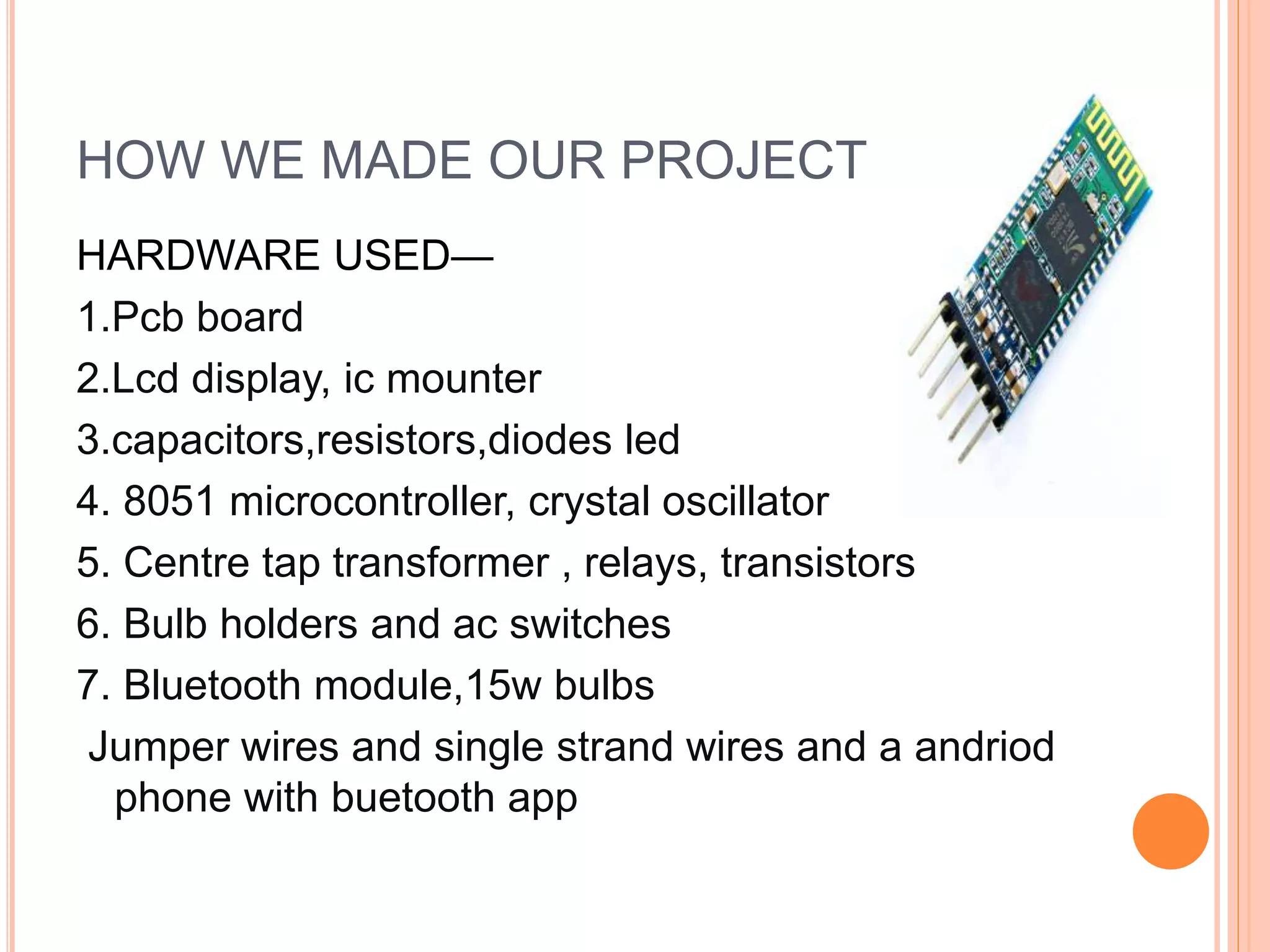 Presentation on home automation system | PPT Presentation on home automation system | PPT