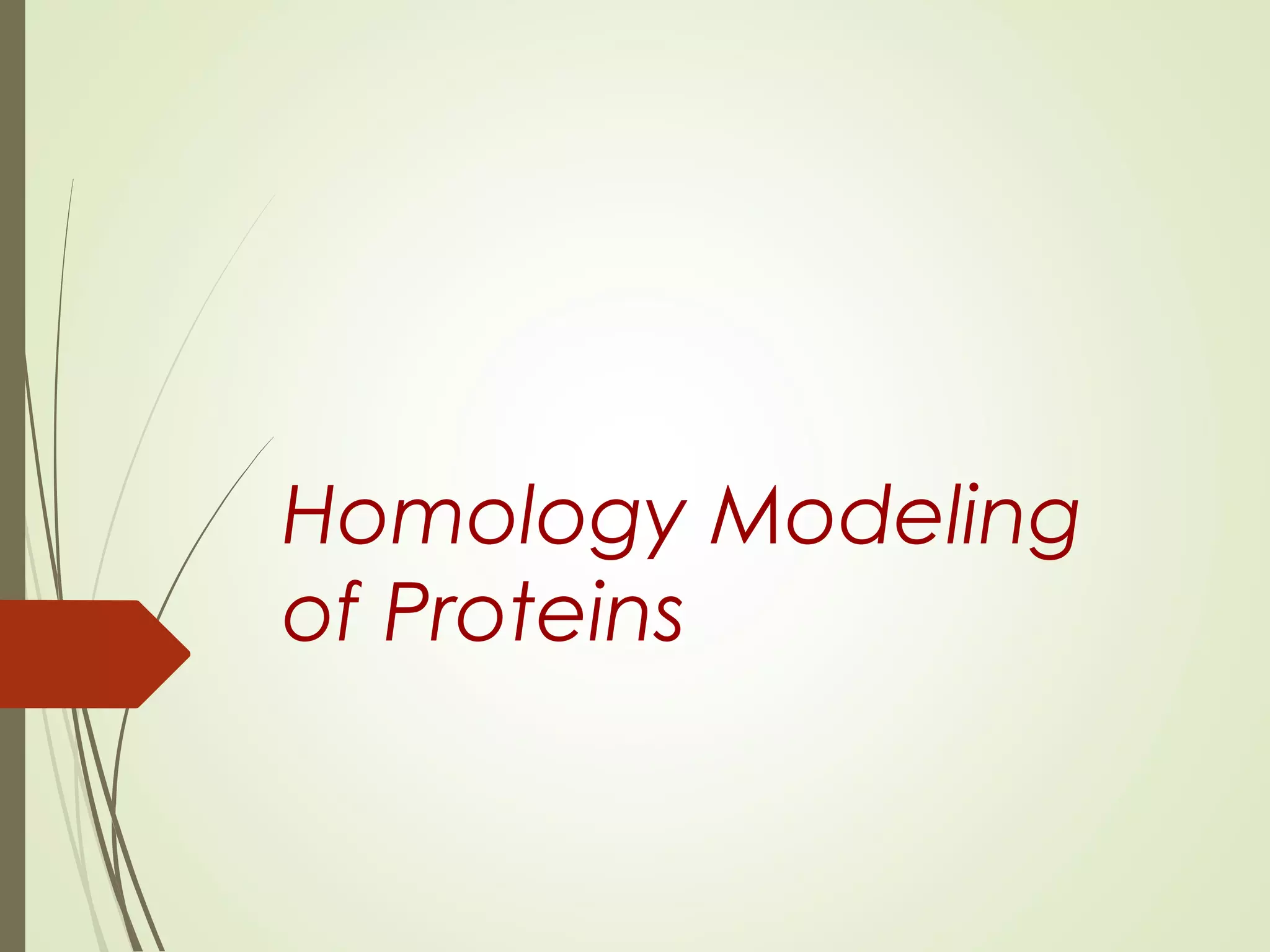 Presentation homolgy modeling | PPT