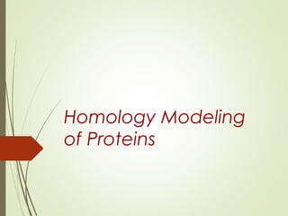 Presentation homolgy modeling | PPT