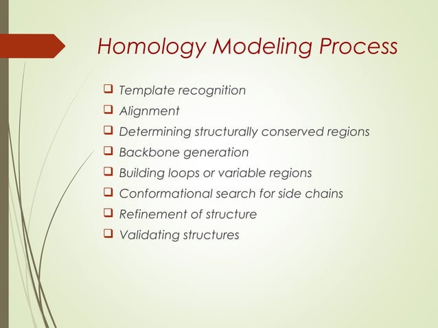 Presentation homolgy modeling | PPT