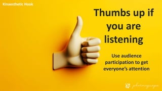 How to grab your audiences's attention in presentations | PPT