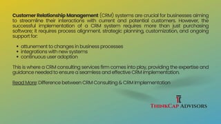 How a CRM Consulting Services Firm Supports Successful CRM ...