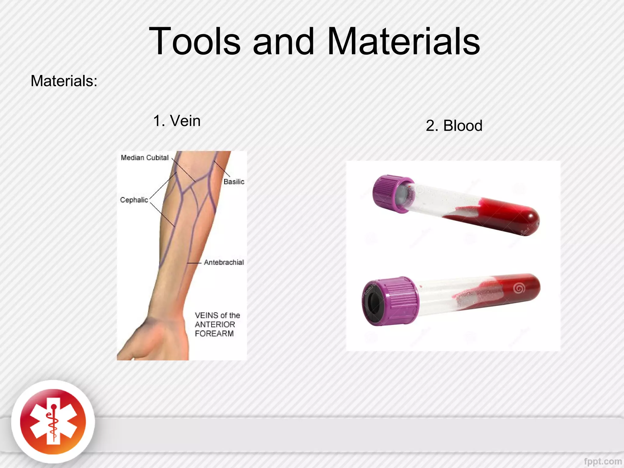 Presentation how to take blood (Procedural text) | PPT