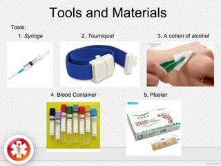 Presentation how to take blood (Procedural text) | PPT
