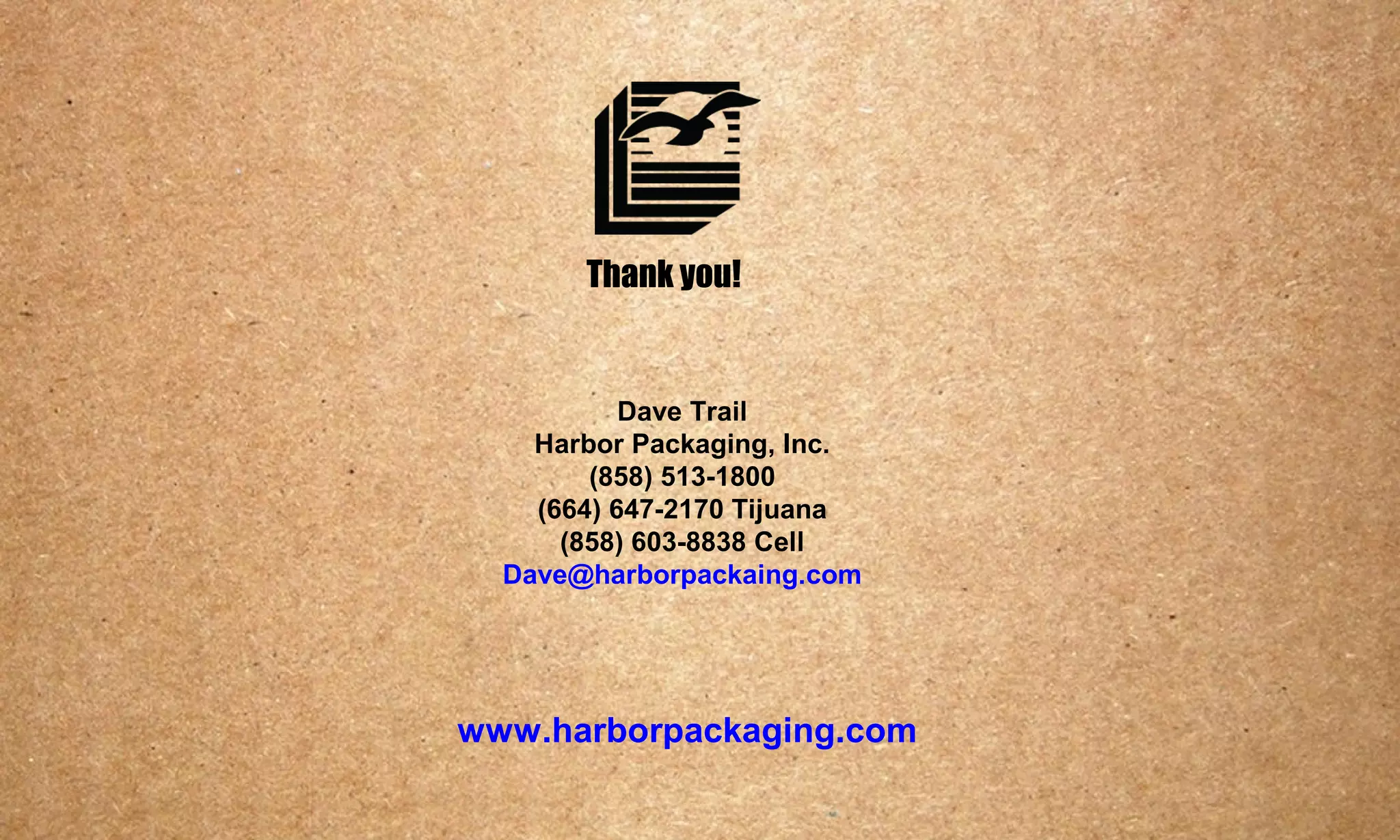 Harbor Packaging Southern California and Mexico | PPT