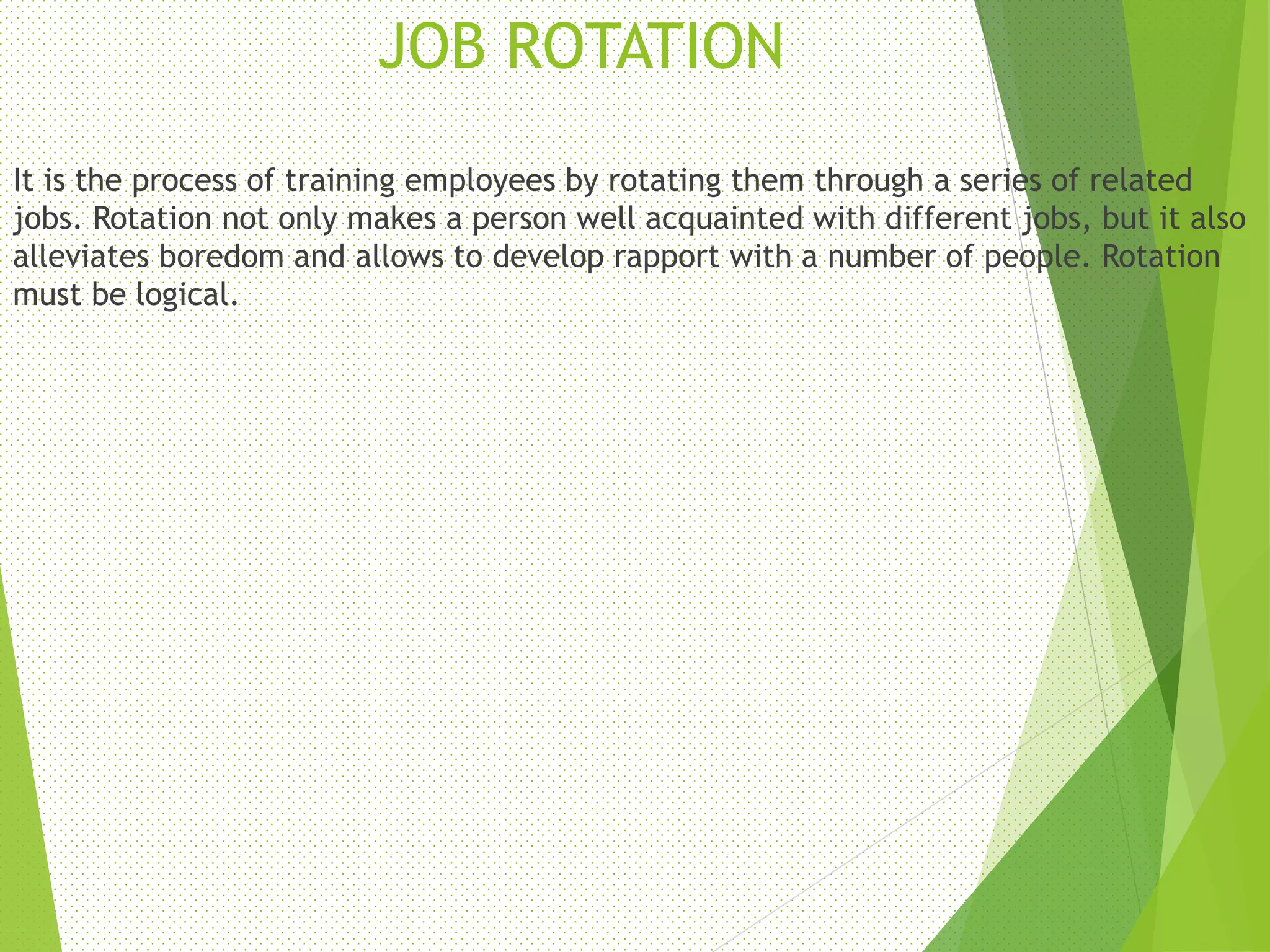 Methods of training on the job off the job | PPTX