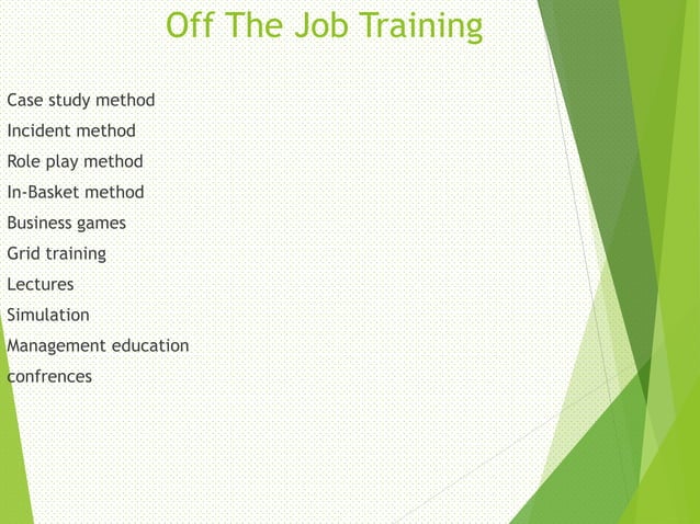 Methods of training on the job off the job | PPTX | Vocational Training ...