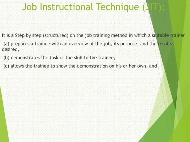 Methods of training on the job off the job | PPTX | Vocational Training ...