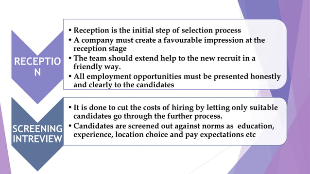 A presentation on Employee Selection process | PPTX