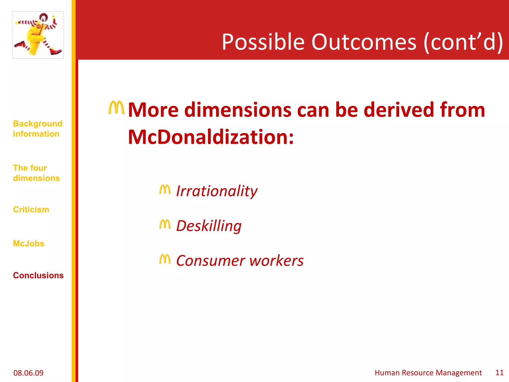 McDonalidization | PPT