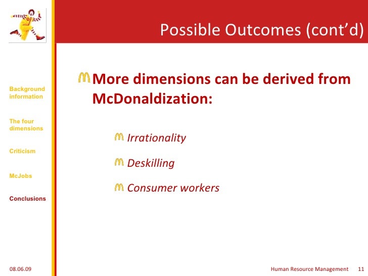 McDonalidization