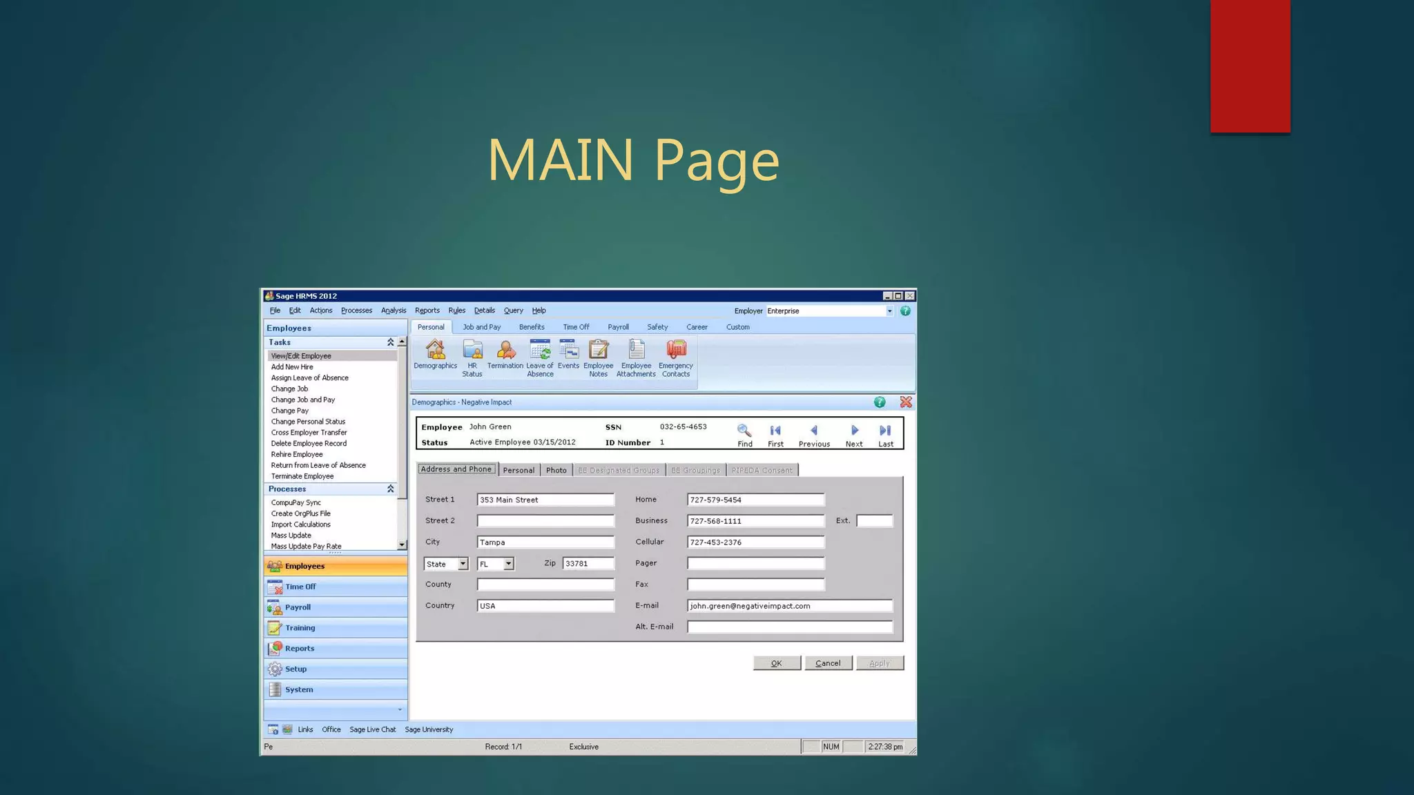 Human Resource Management System(HRMS) | PPTX