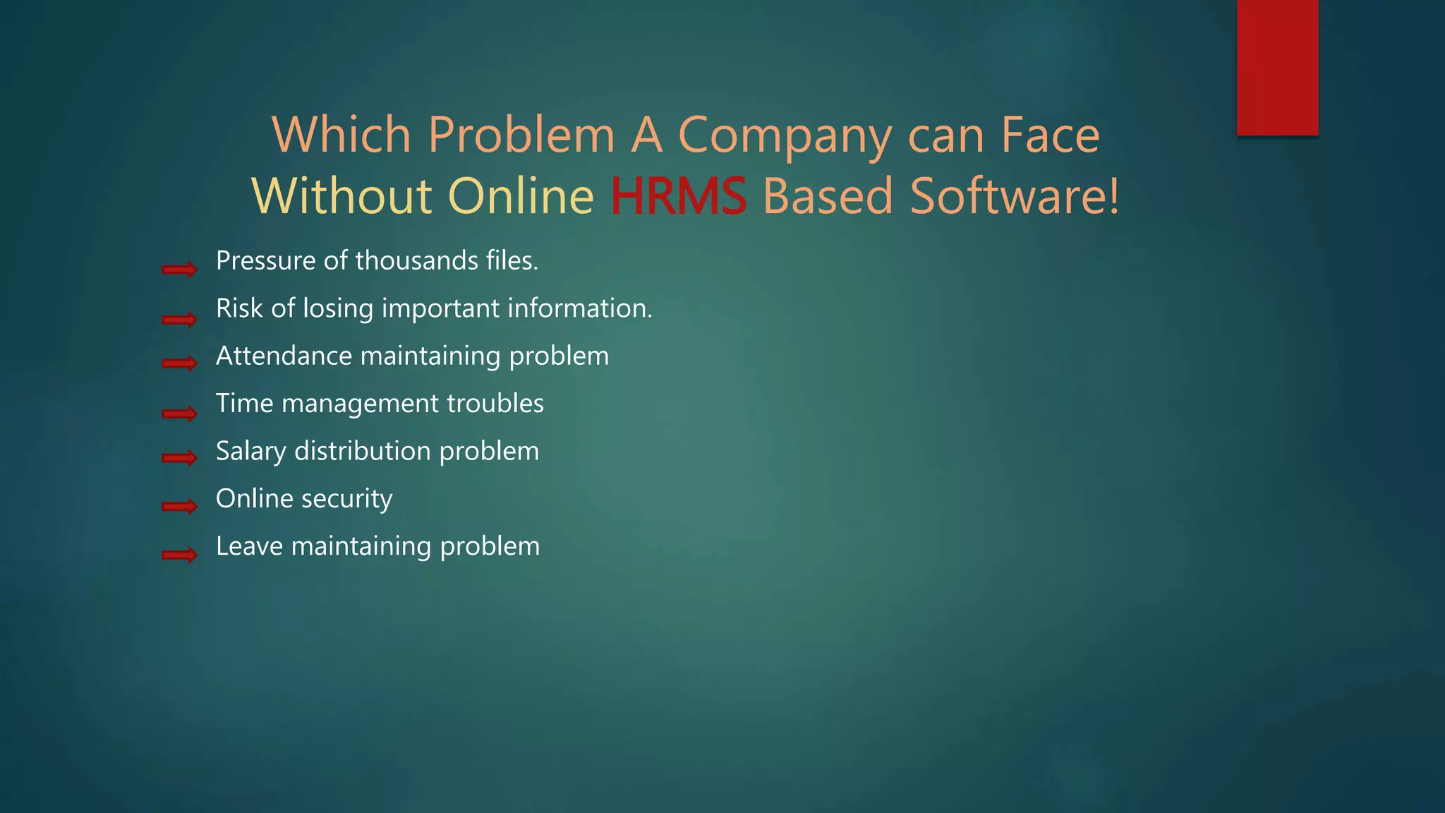 Human Resource Management System(HRMS) | PPTX | Internet | Computing