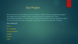 Human Resource Management System(HRMS) | PPTX