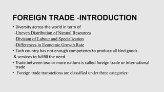 indian forign trade since 2001 | PPTX