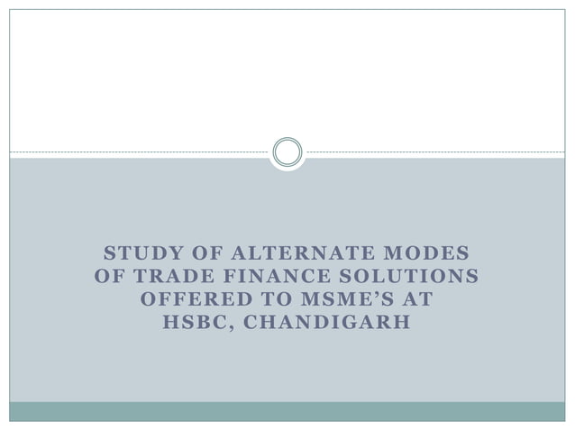 Presentation hsbc | PPTX | Debt Factoring & Invoice Discounting ...