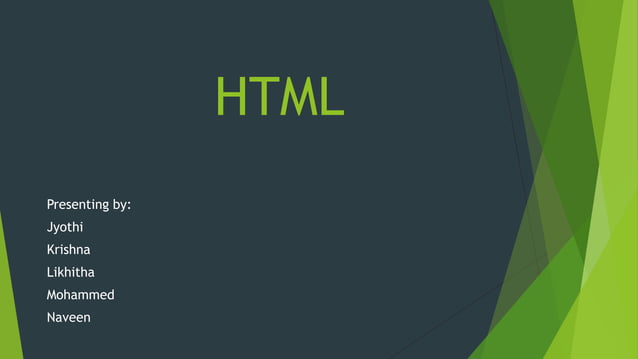HTML intro | PPT