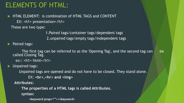 HTML intro | PPT