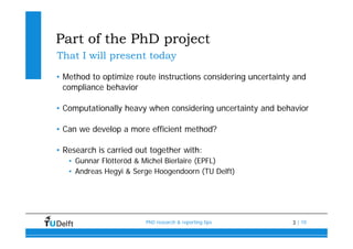 PhD research on evacuation optimization (Huibregtse) | PDF